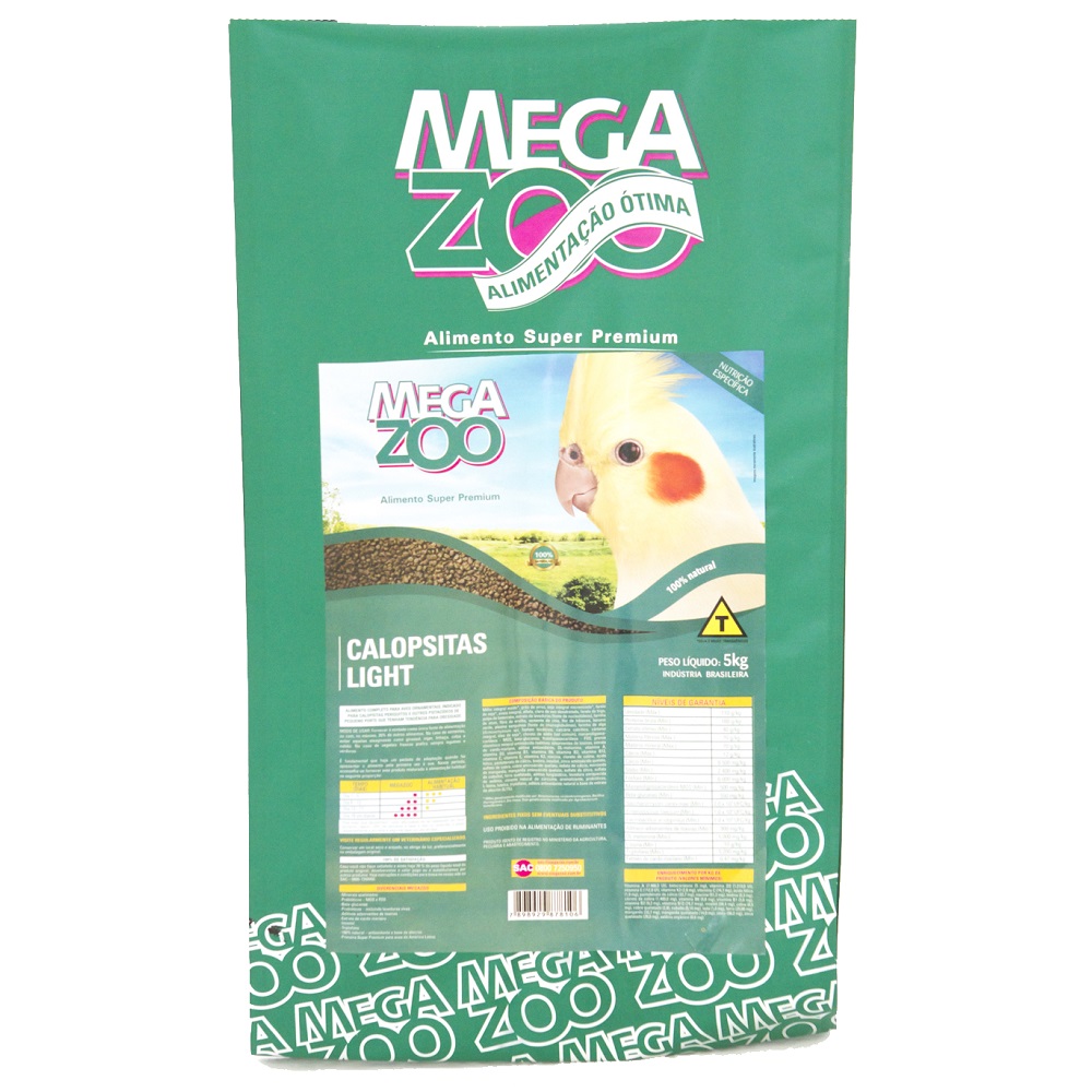 Ração Megazoo Para Calopsitas e Periquitos Light | Petz Ração Megazoo Para Calopsitas e Periquitos Light | Petz