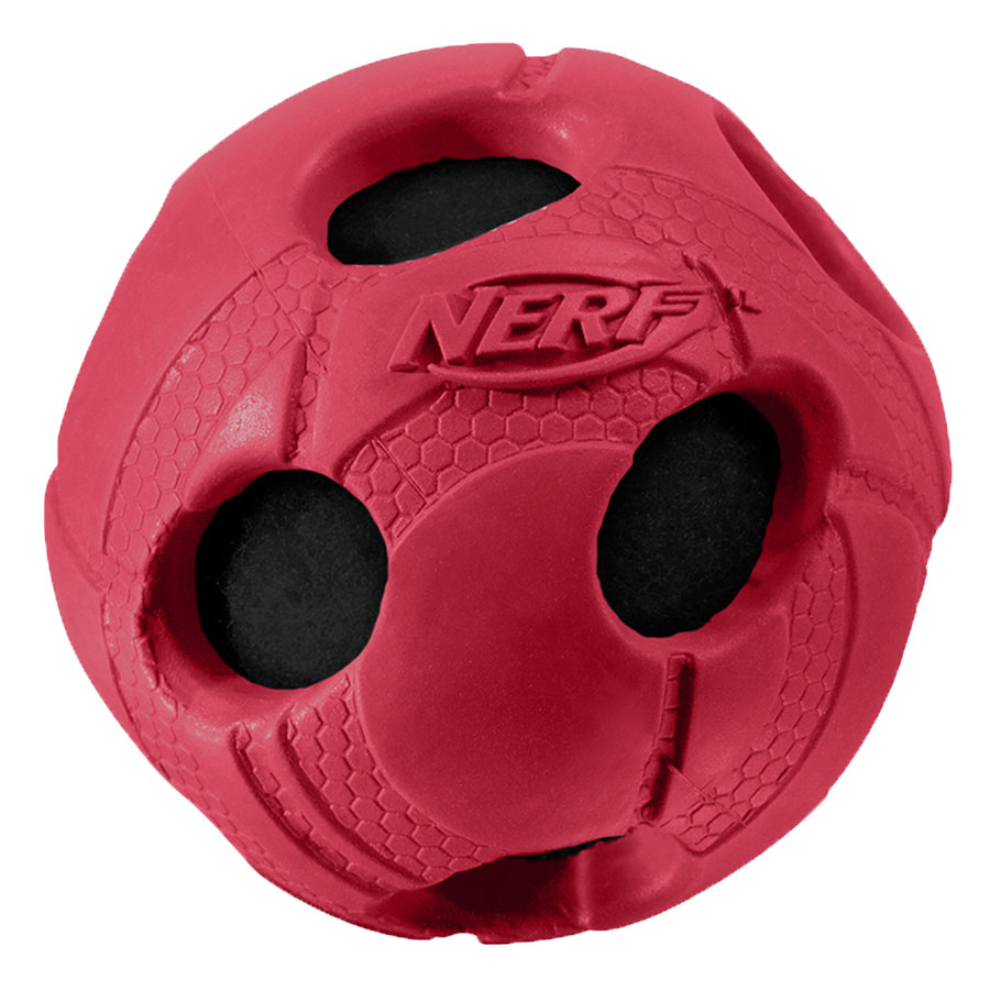Bola Nerf Rub Wrap Bash Ball Médio Vermelho | Petz