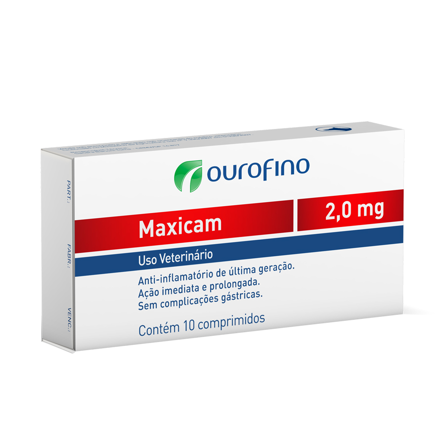 Maxicam 2 mg: ação anti-inflamatória e analgésica | Petz