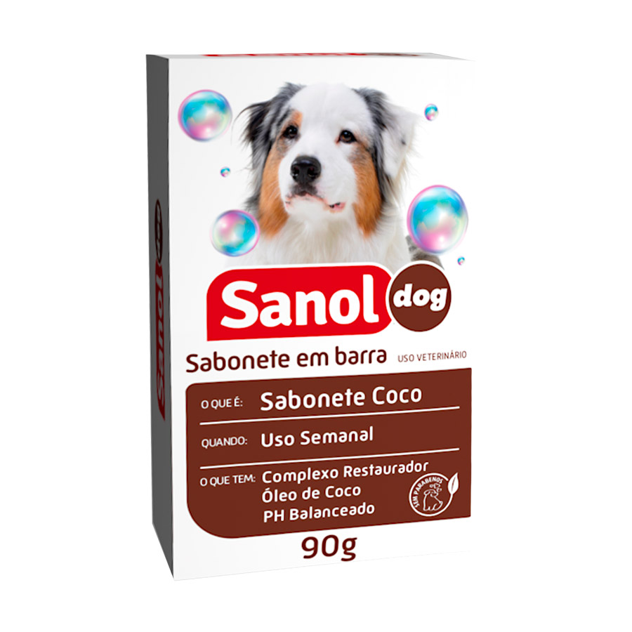 Sabonete Sanol Dog: delicioso cheiro de coco | Petz