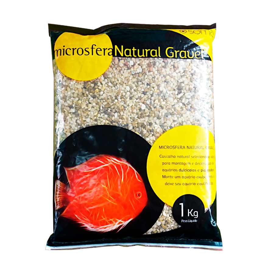 Substrato Soma Microsfera Natural Gravel Mix para Aquários 1 | Petz