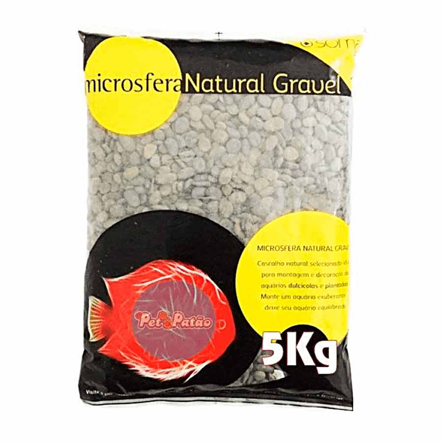 Substrato Soma Microsfera Natural Gravel Pebble Black 6-9mm | Petz