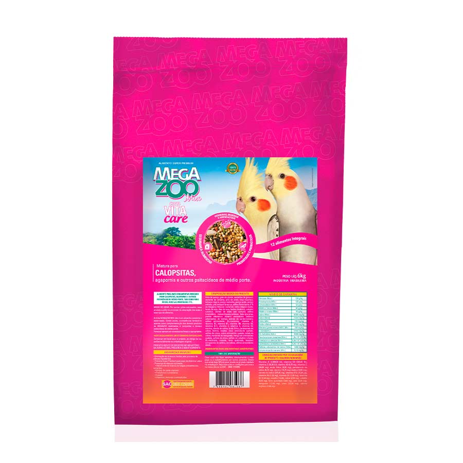 Ração Megazoo: a melhor para a sua calopsita | Petz Ração Megazoo: a melhor para a sua calopsita | Petz