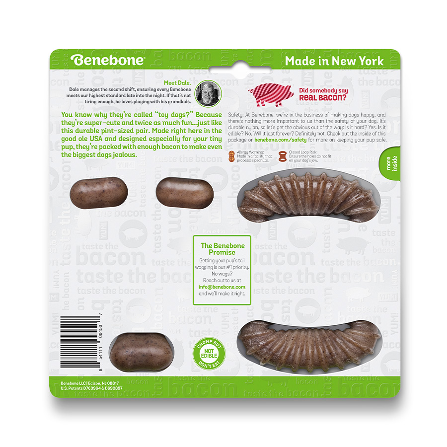 Benebone 2-Pack Bacon | Petz