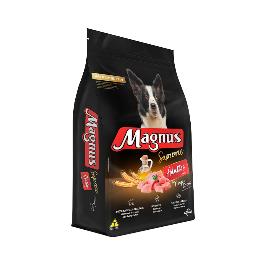 Ração Magnus Supreme para Cães Adultos Sabor Frango e Cereai | Petz