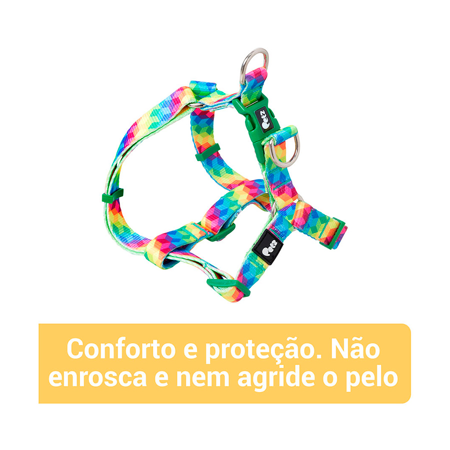 Peitoral Petz Color Cube para Cães | Petz