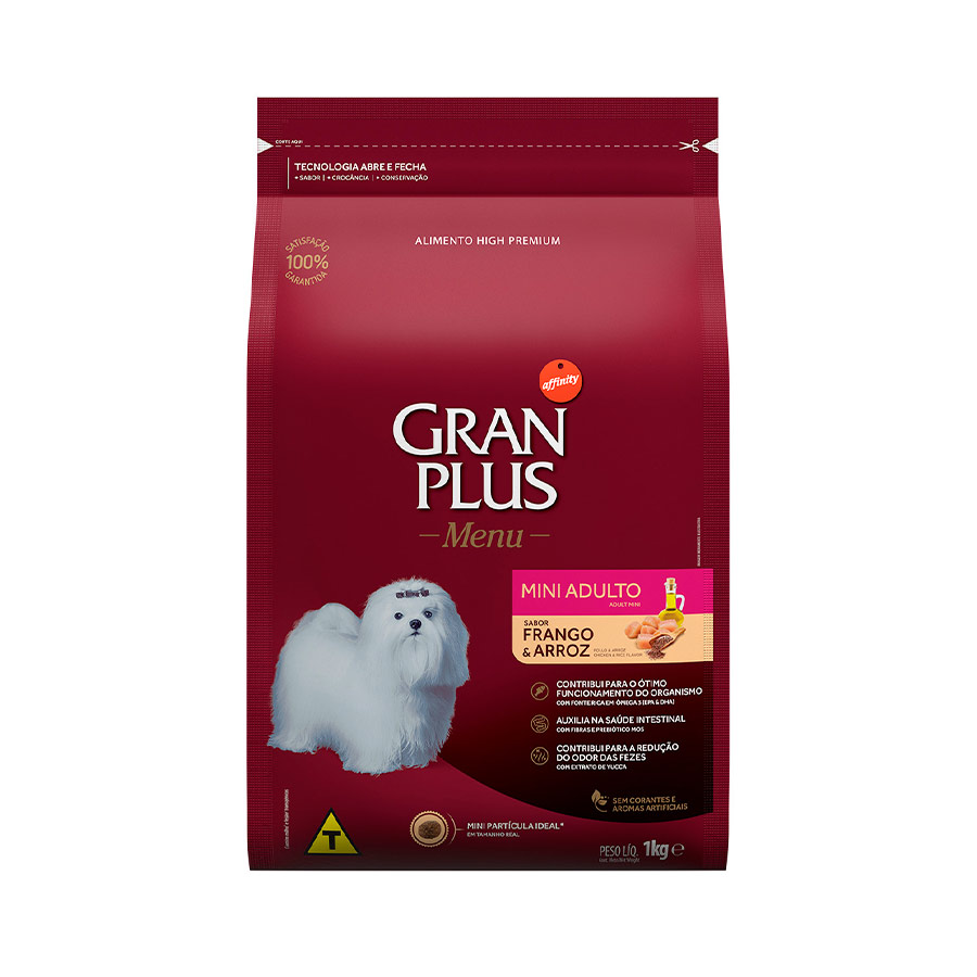 Ração Gran Plus raças pequenas você encontra aqui | Petz