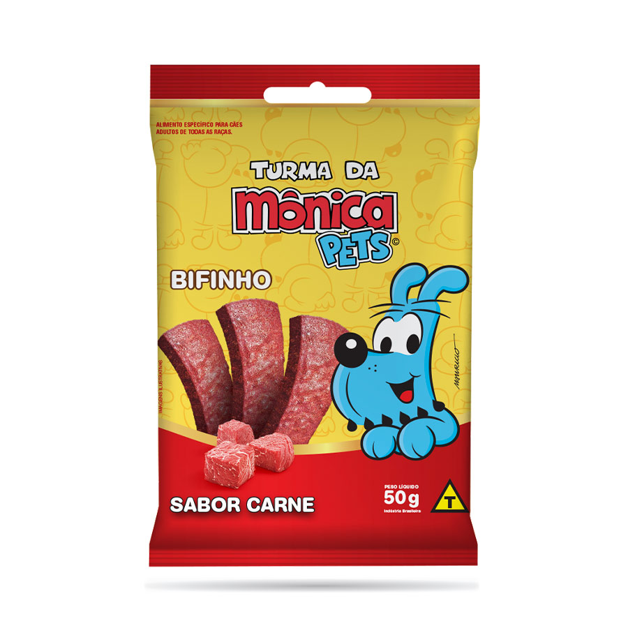 Petisco Turma da Mônica Pets Bifinho para Cães Adultos Sabor | Petz