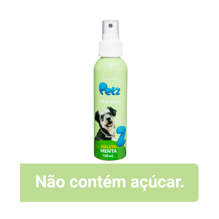 Spray bucal da Petz de menta: feito para cães e gatos | Petz