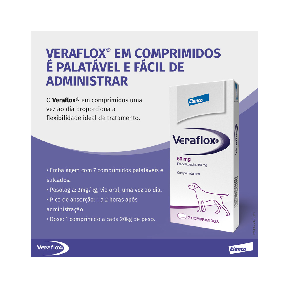 Veraflox 60 mg: antimicrobiano para cães | Petz